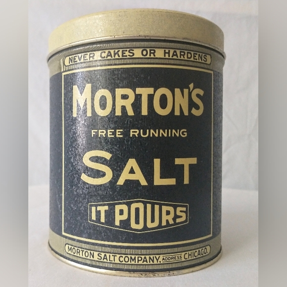 Morton's | Other | Vintage Mortons Salt Tin 985 When It Rains It Pours ...